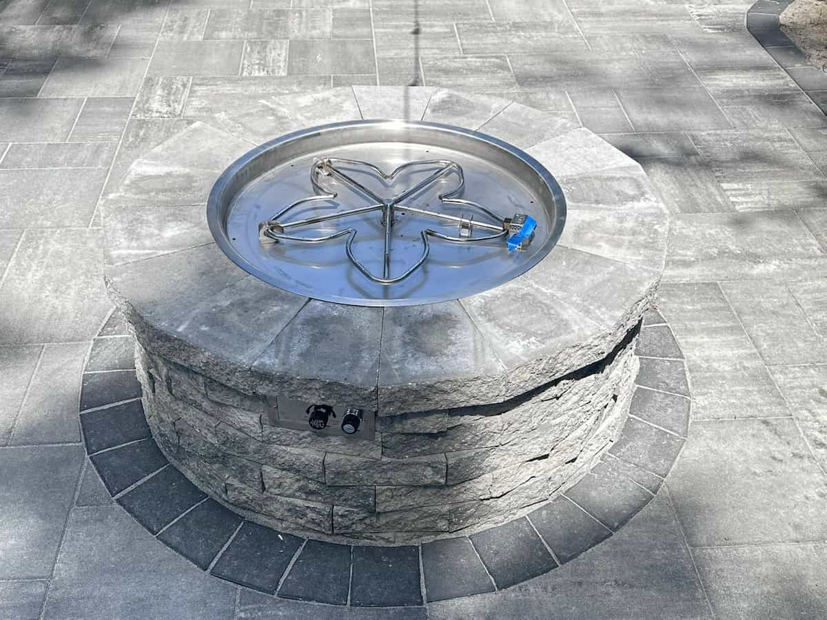 Fire Pit Installation in Winchester, MA - F&J Hardscape & Masonry